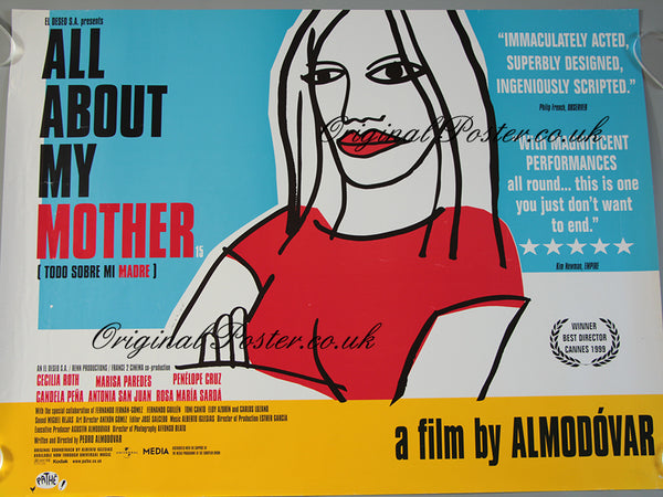 All About My Mother / Todo sobre mi madre – Original Film Poster