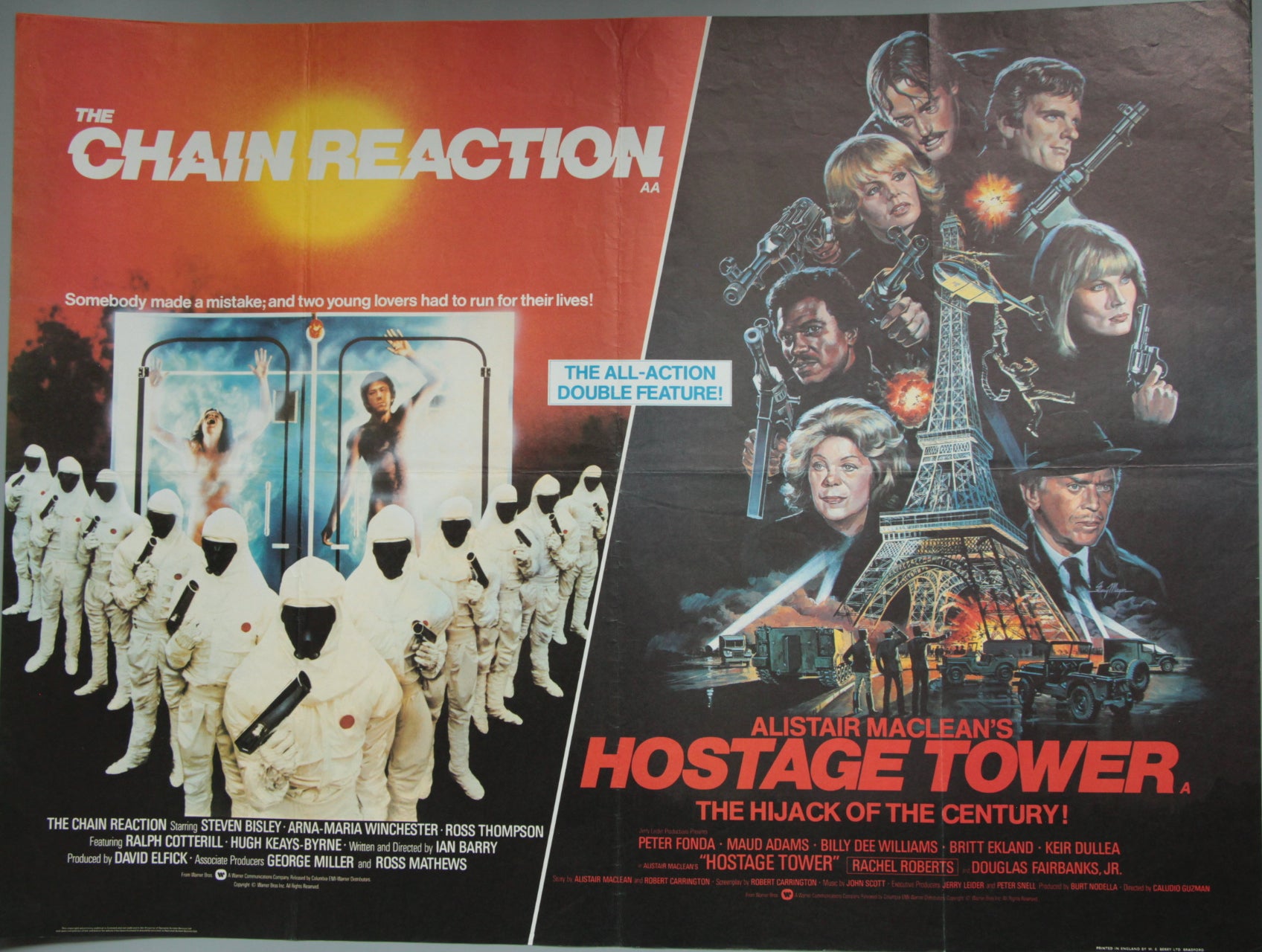 Chain Reaction / Hostage Tower – Original Film Poster